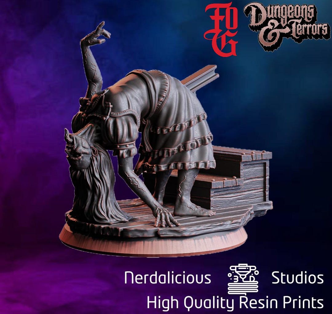 The Girl, Spider Walk Horror Exorcist Dnd Miniature 30mm 32mm - Etsy