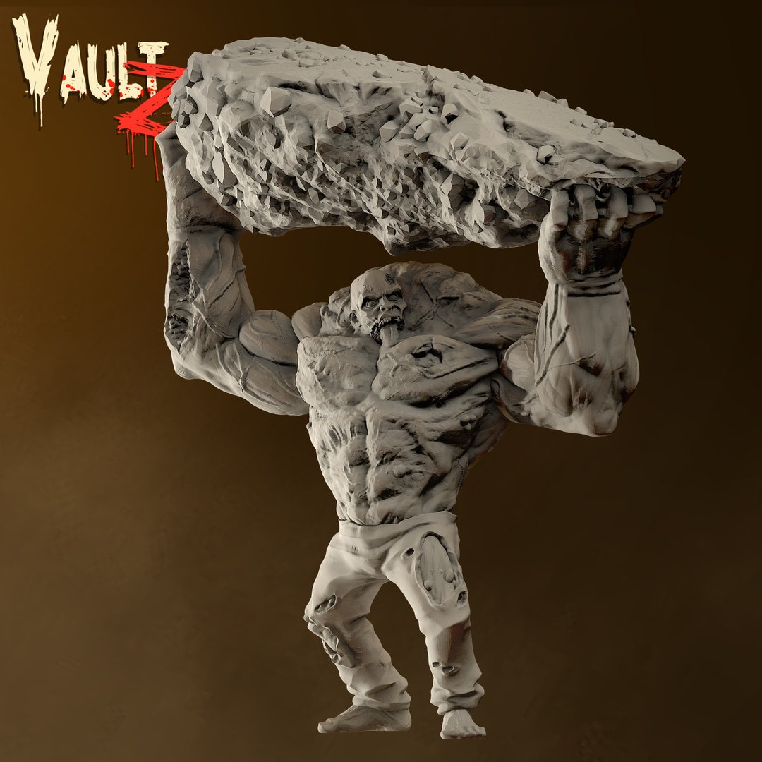 Destroyer Zombie Wasteland Zombicide Left 4 Dead Vaultz Miniatures - Etsy