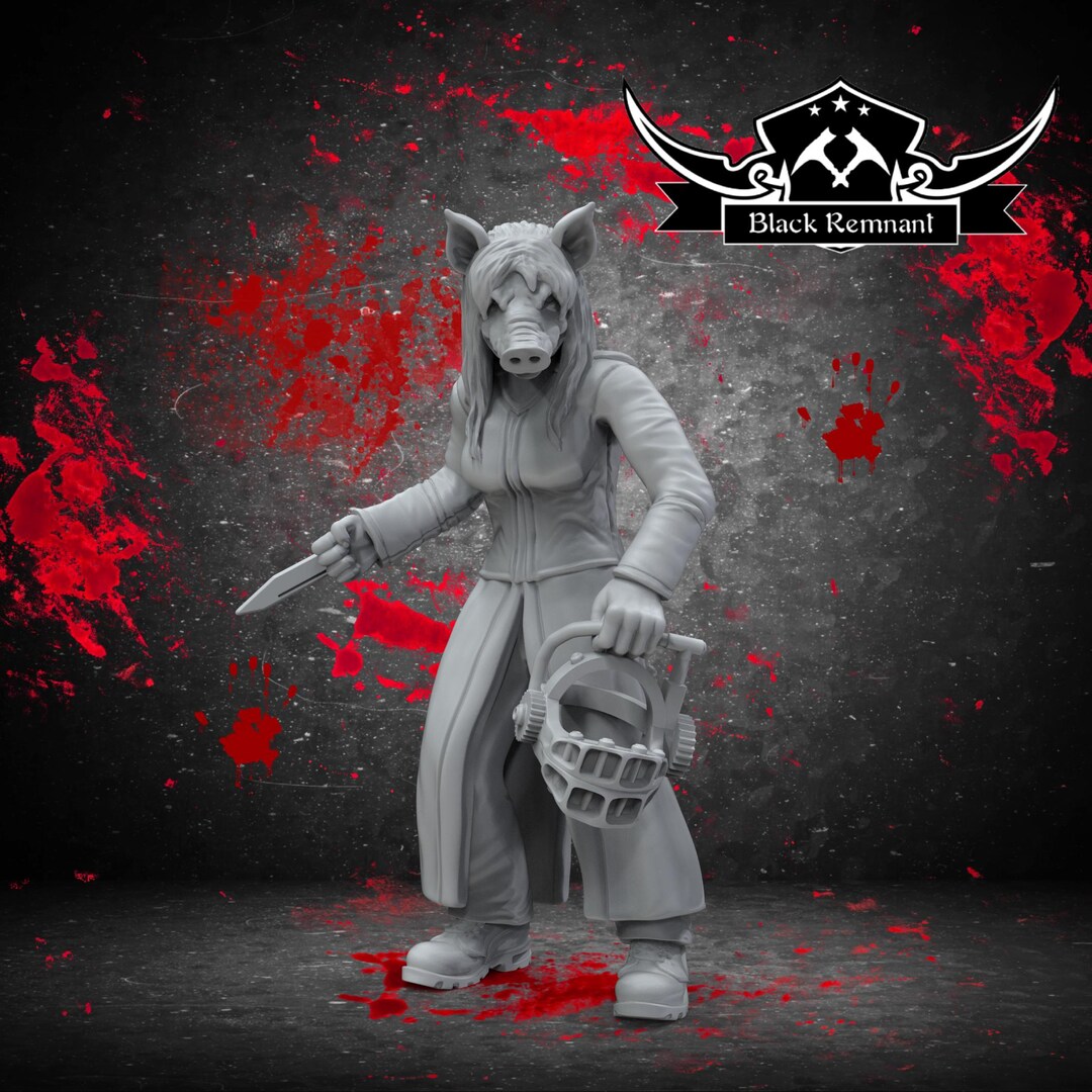 The Pig 30mm 32mm Dnd Minis Horror Icons Black Remnant - Etsy