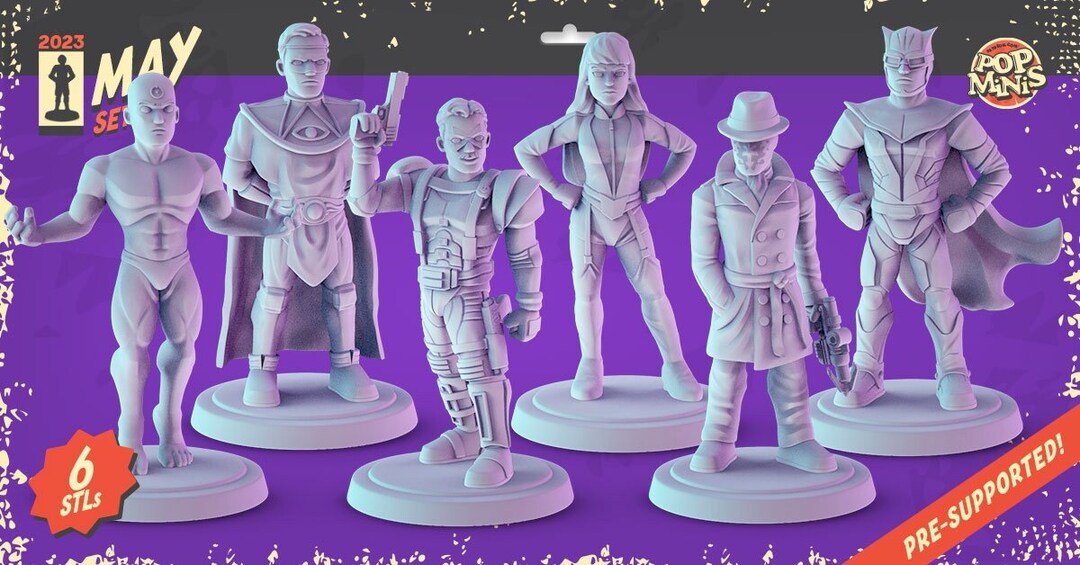 Clock-men Dnd 32mm Pop Minis Dioramas and More - Etsy