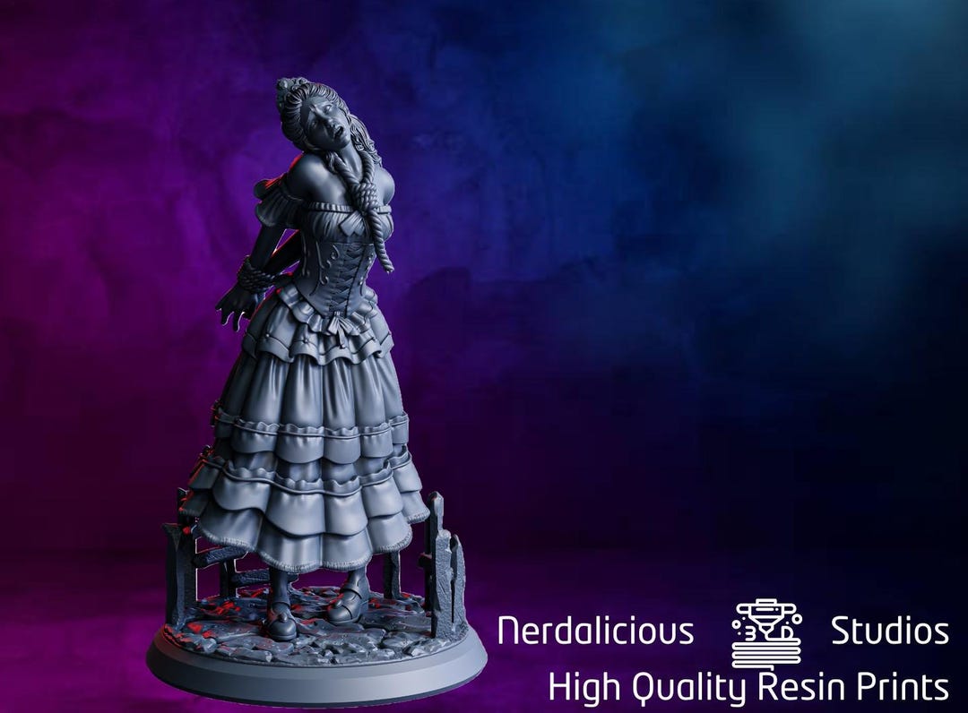 The Bound Woman Horror Dnd Miniature 30mm 32mm - Etsy
