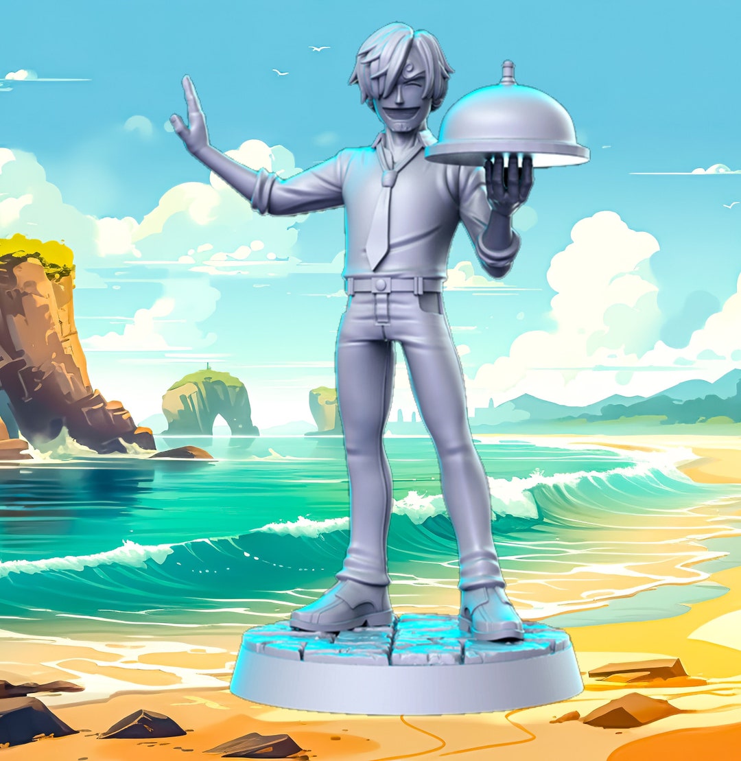 Straw Hat Chef 32mm 40mm Dnd Mini Superhero Miniature RN Estudios Anime ...