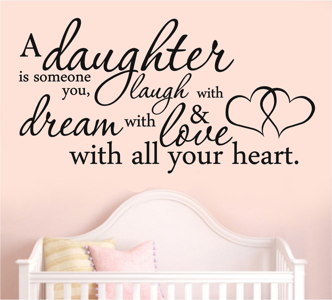 Daughter Wall Sticker - Etsy