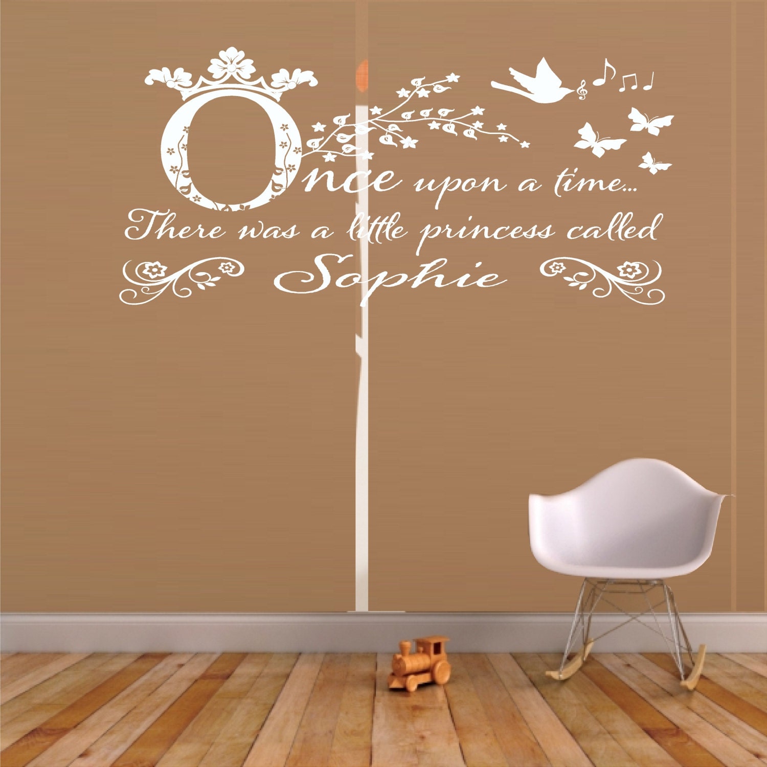 Once Upon a Time Personalised Wall Sticker - Etsy