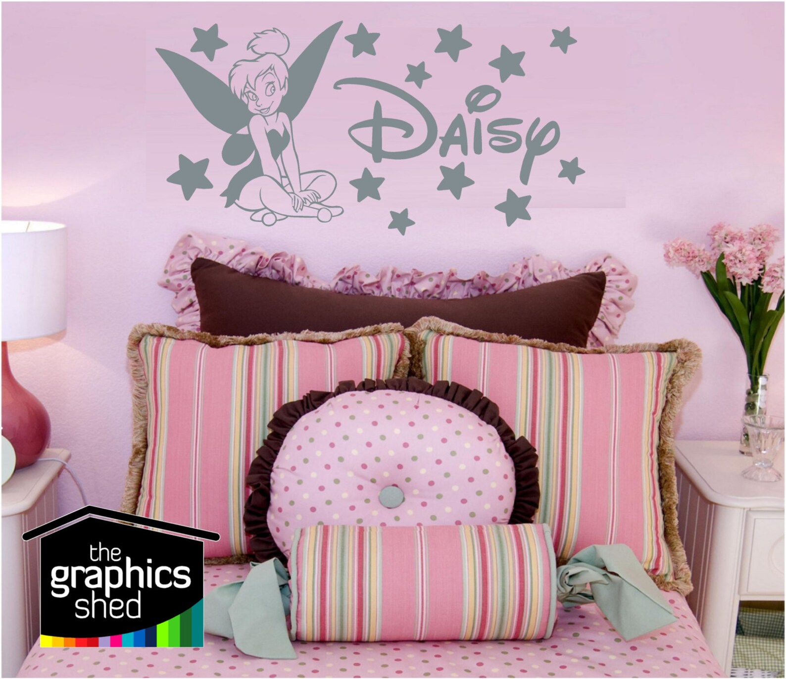 Personalised Tinkerbell Wall Sticker - Etsy