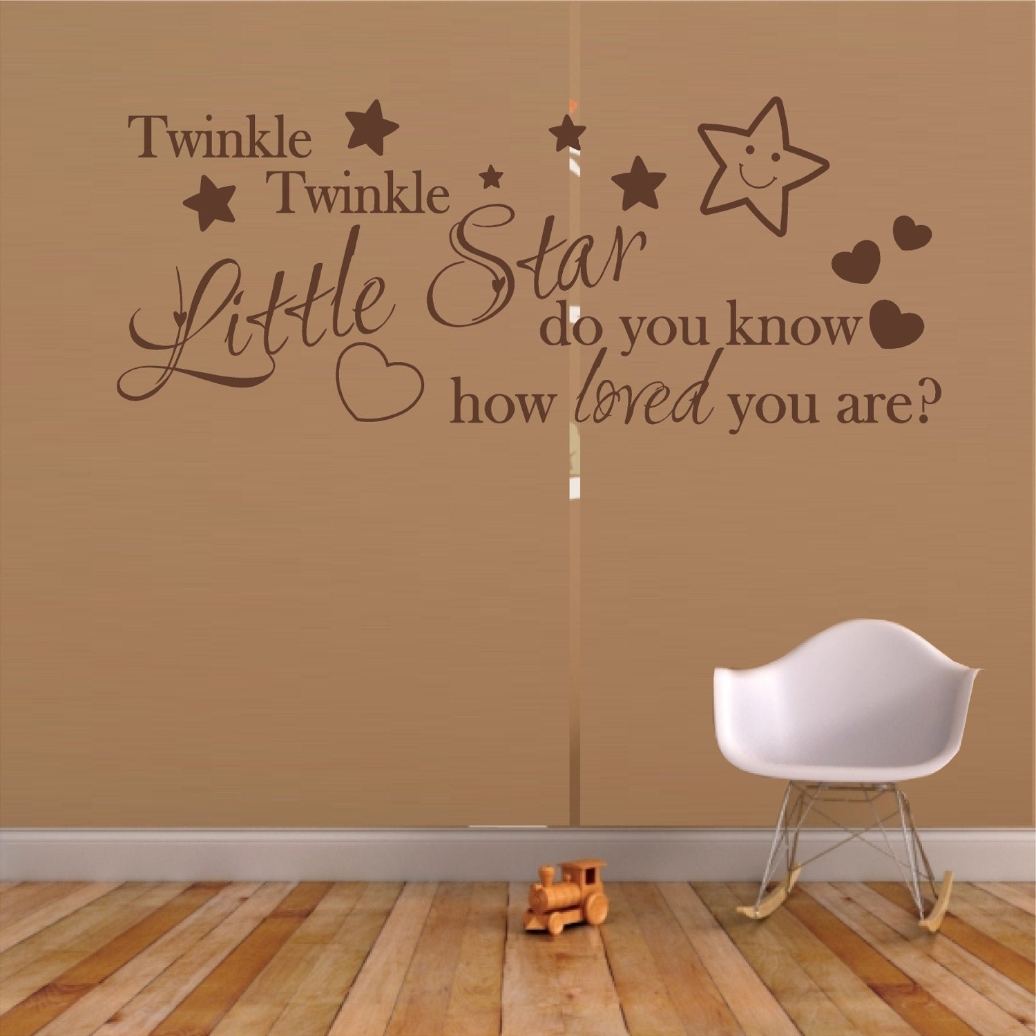 Twinkle Twinkle Wall Art Sticker - Etsy