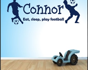 PERSONALISED Football Shirt Wall Art Sticker Vinyl Decal - Etsy