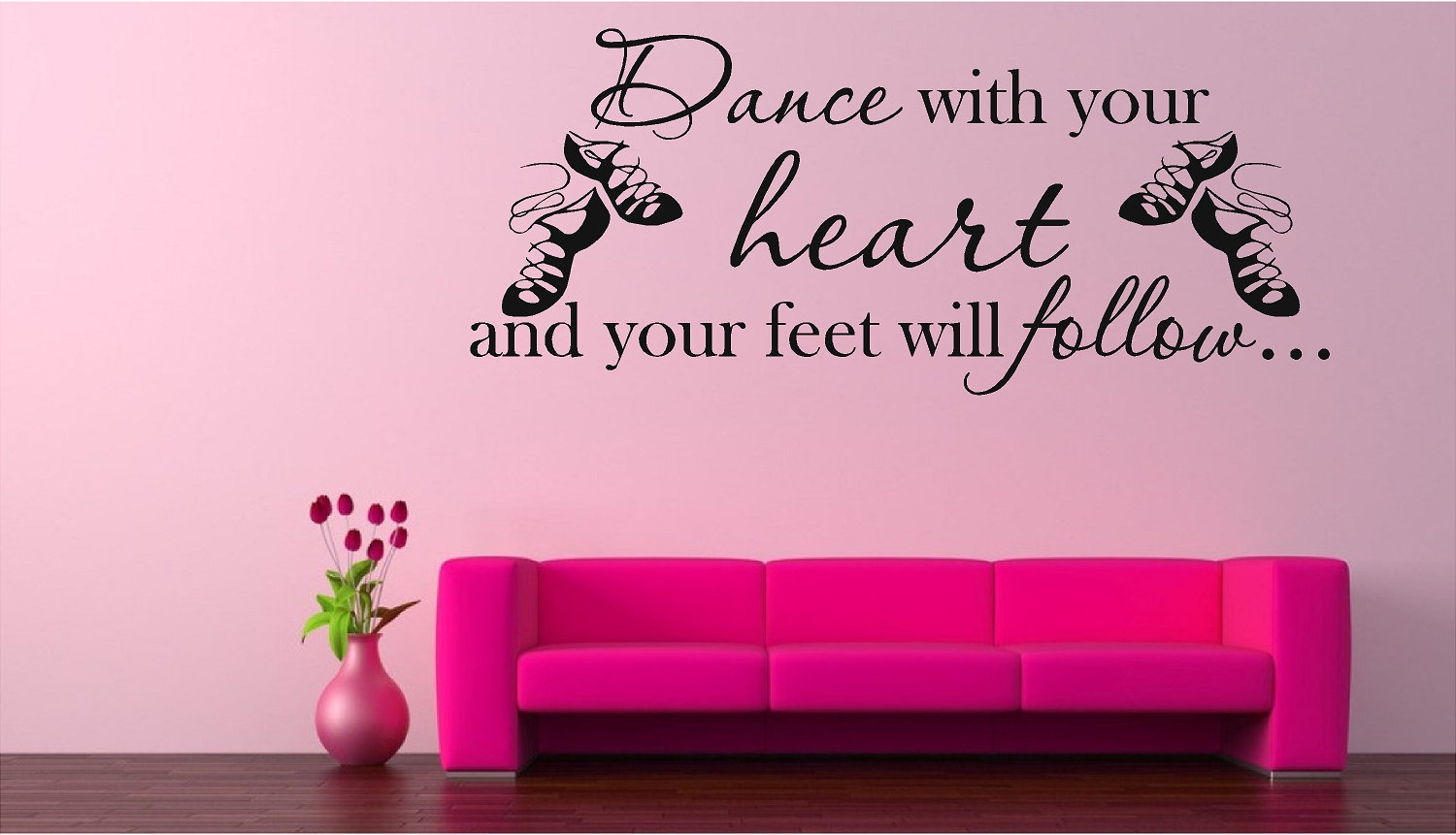 Dance With Your Heart Wall Quote - Etsy UK