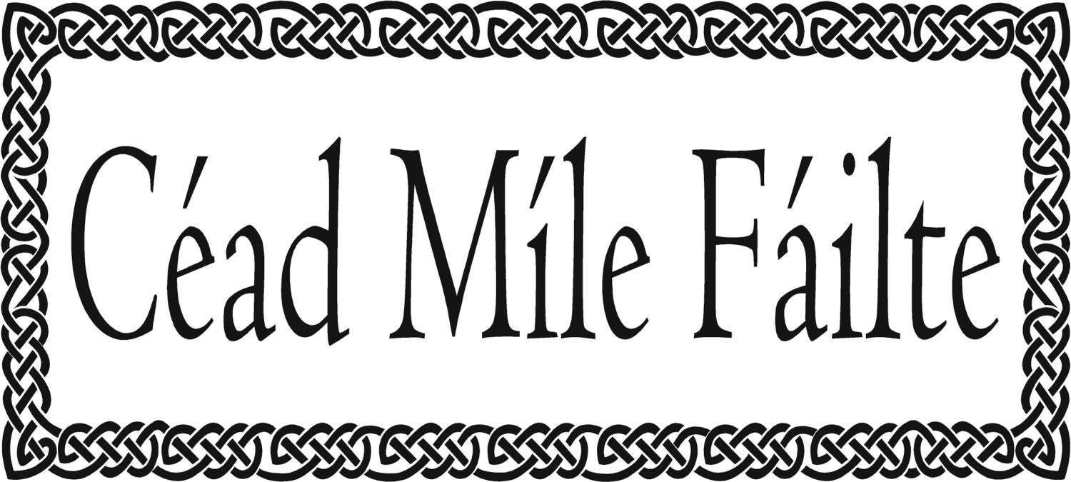 Cead Mile Failte Irish Welcome Sticker - Etsy
