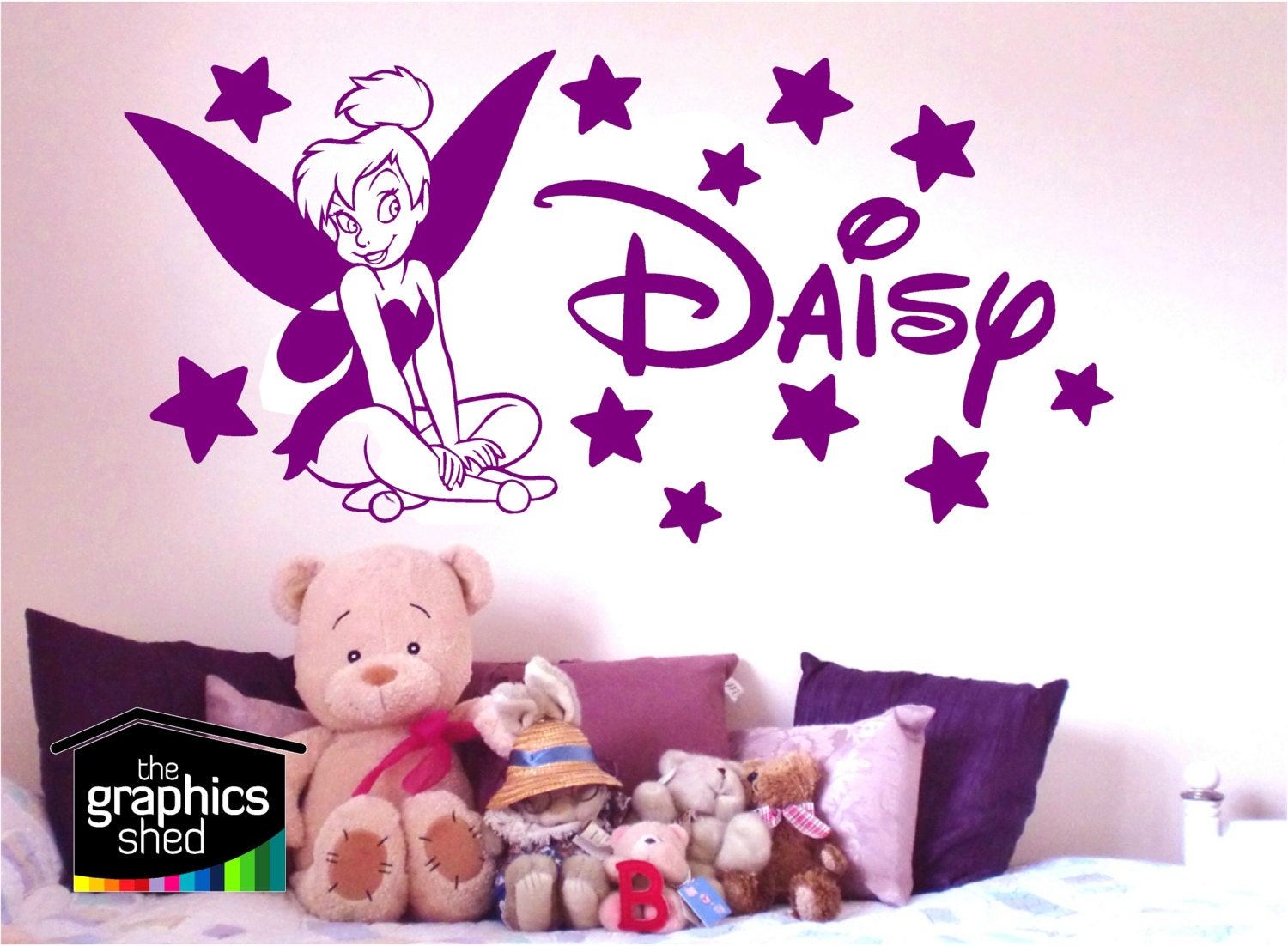 Personalised Tinkerbell Wall Sticker - Etsy