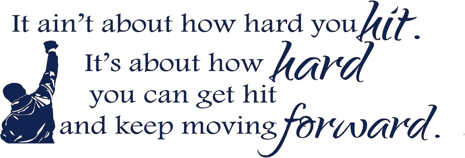 Rocky Quote Wall Decal - Etsy