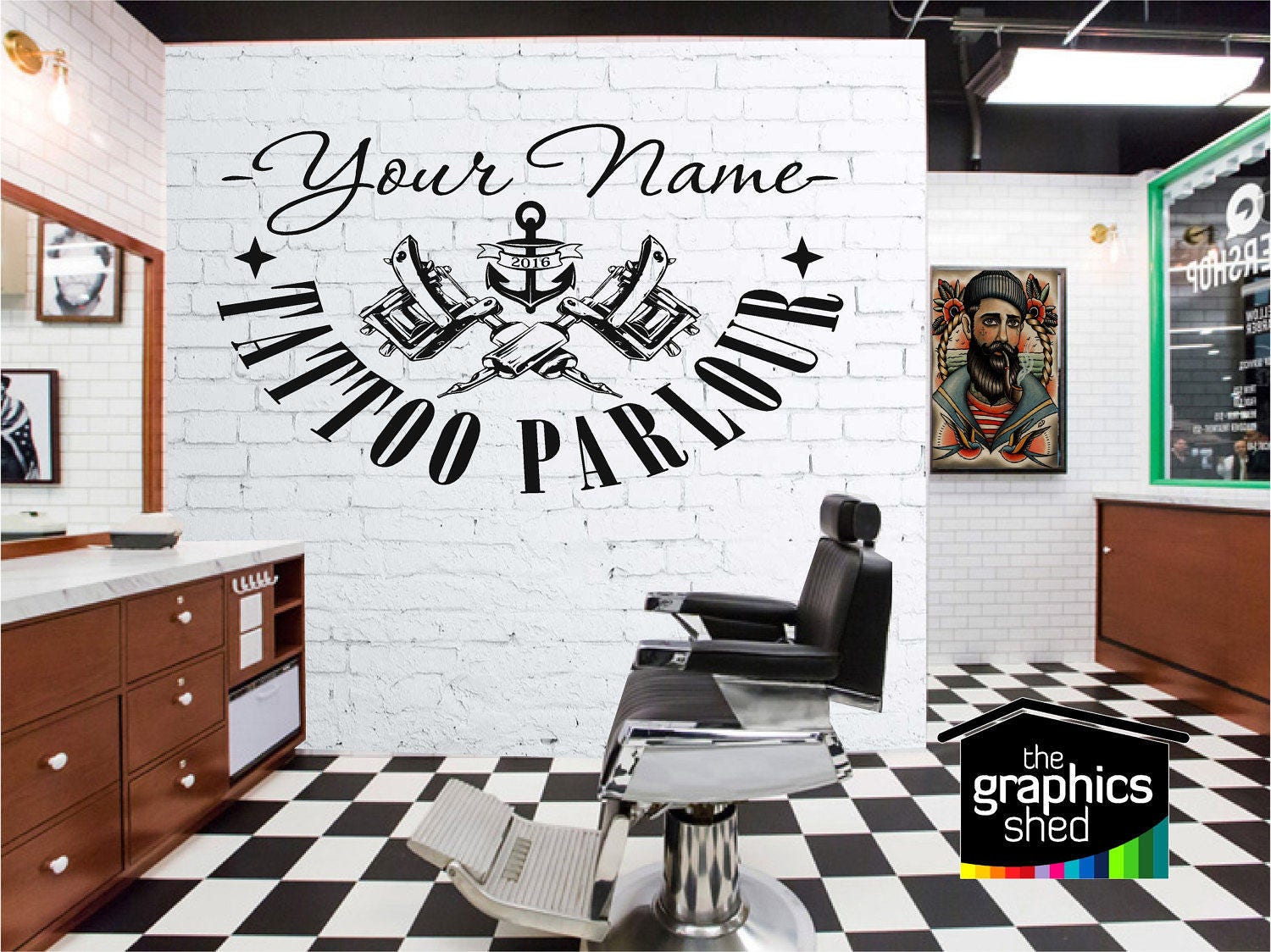 Tattoo Parlour Wall/window Decal - Etsy