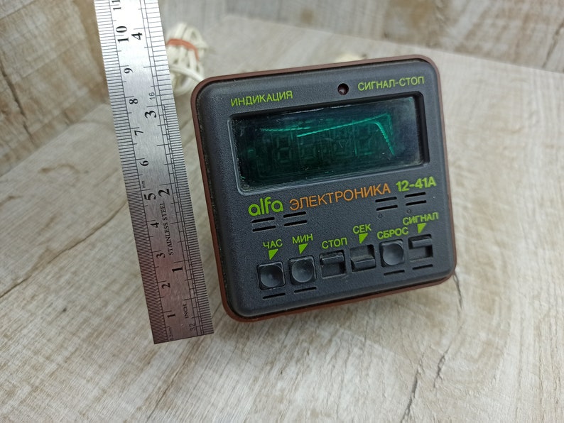 Vintage Alarm Clock Alfa Elektronika 12-41A Clock Working Old - Etsy
