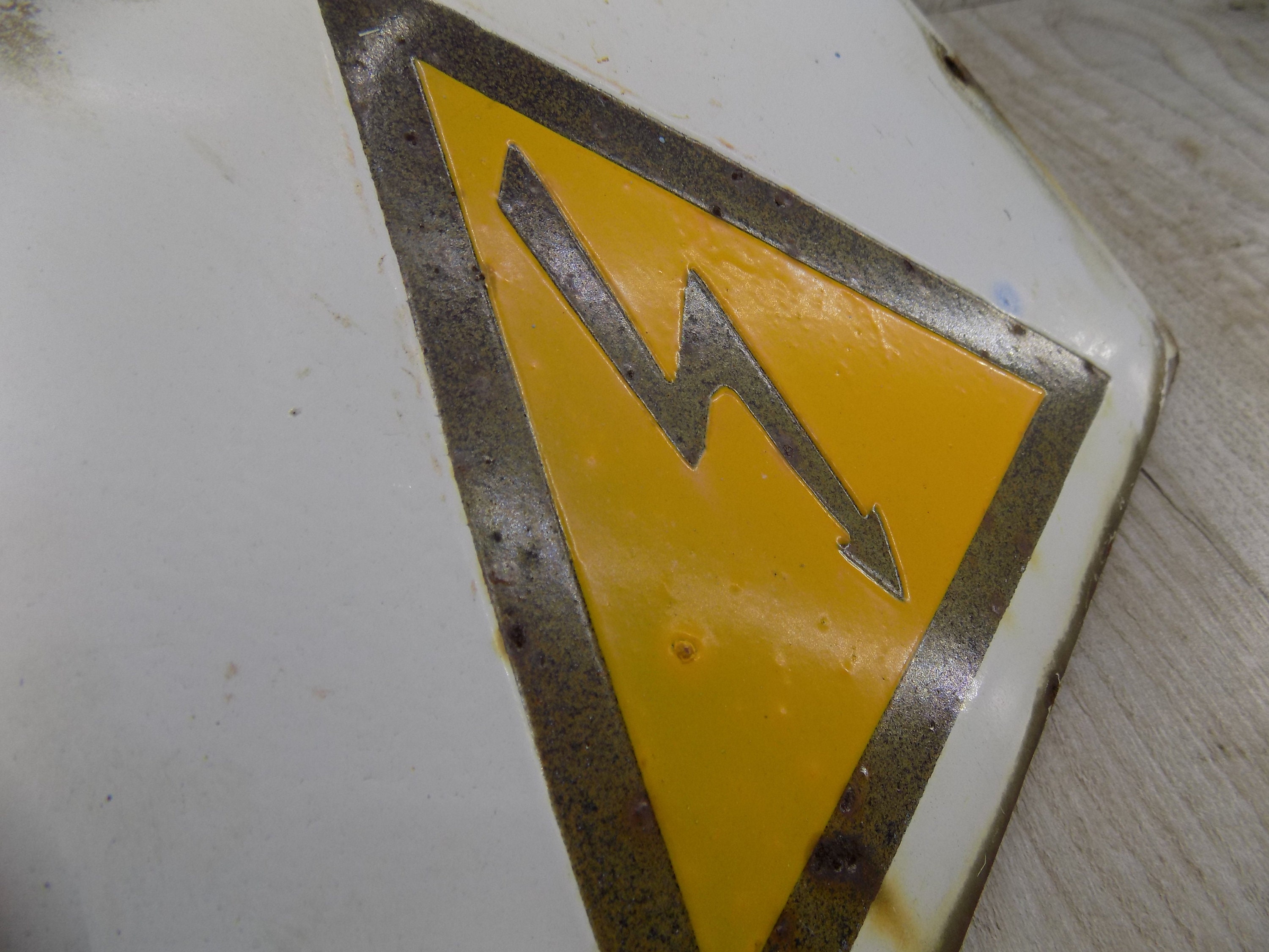 Vintage Soviet Warning Sign Enameled Metal Sign Big Electricity Russian ...