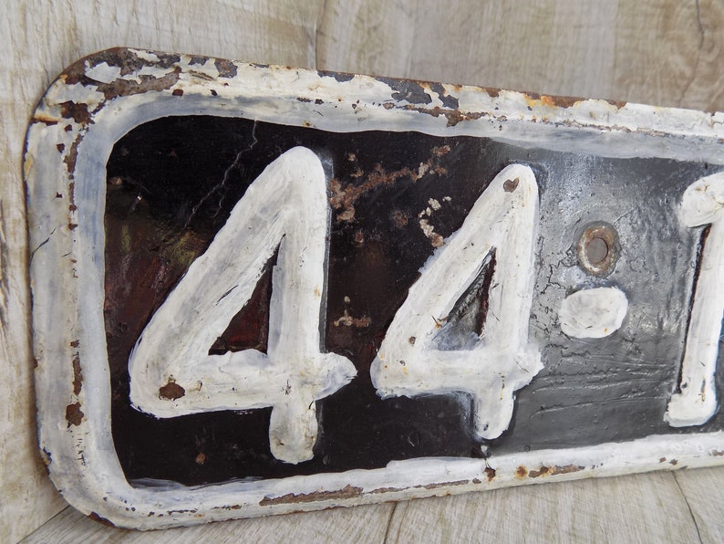 4051 4088 4415 Vintage Car Number Sign Registration Plate Car - Etsy