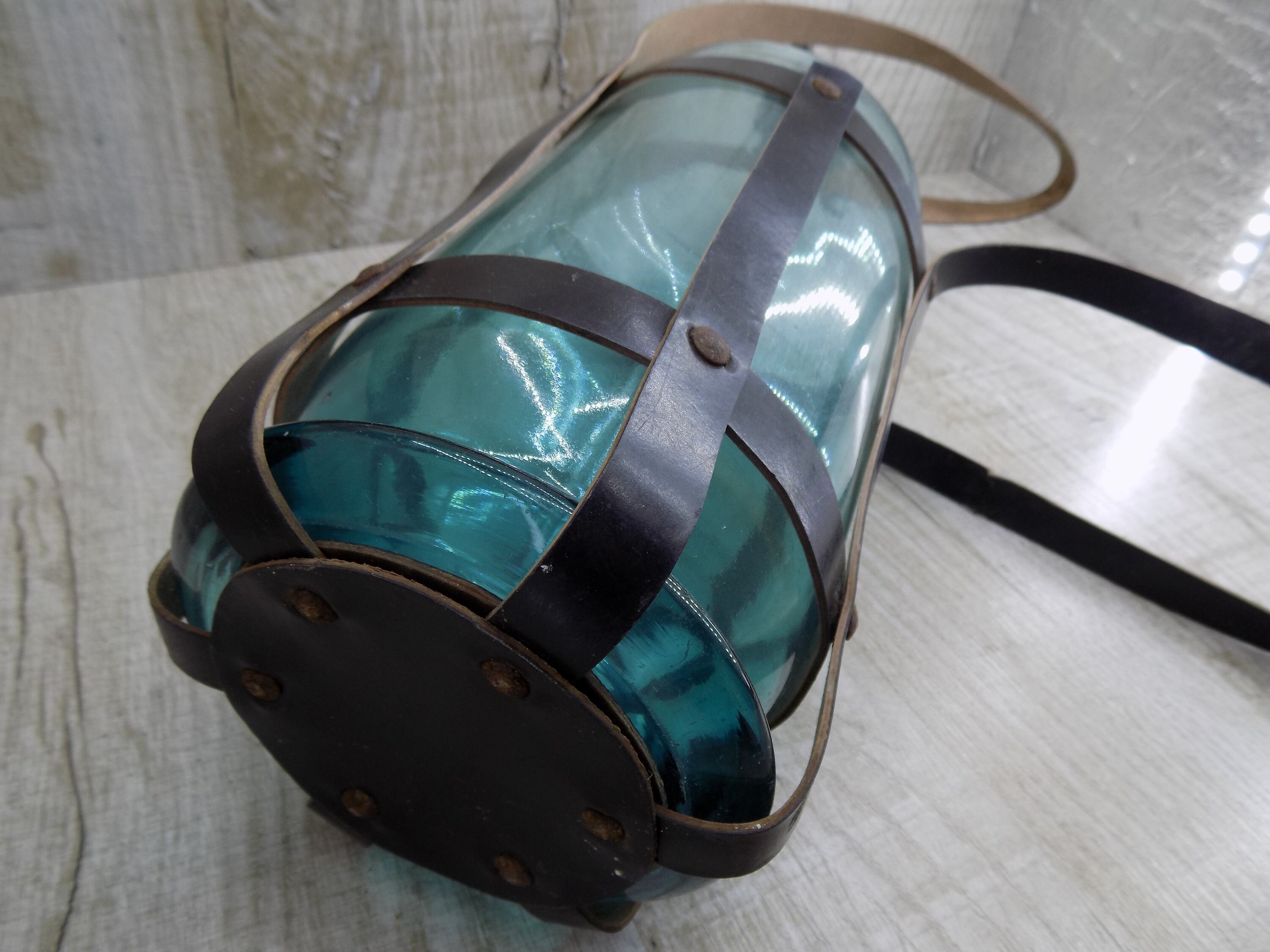 Siphon Large Vintage Seltzer Bottle in Case Green Turquoise | Etsy