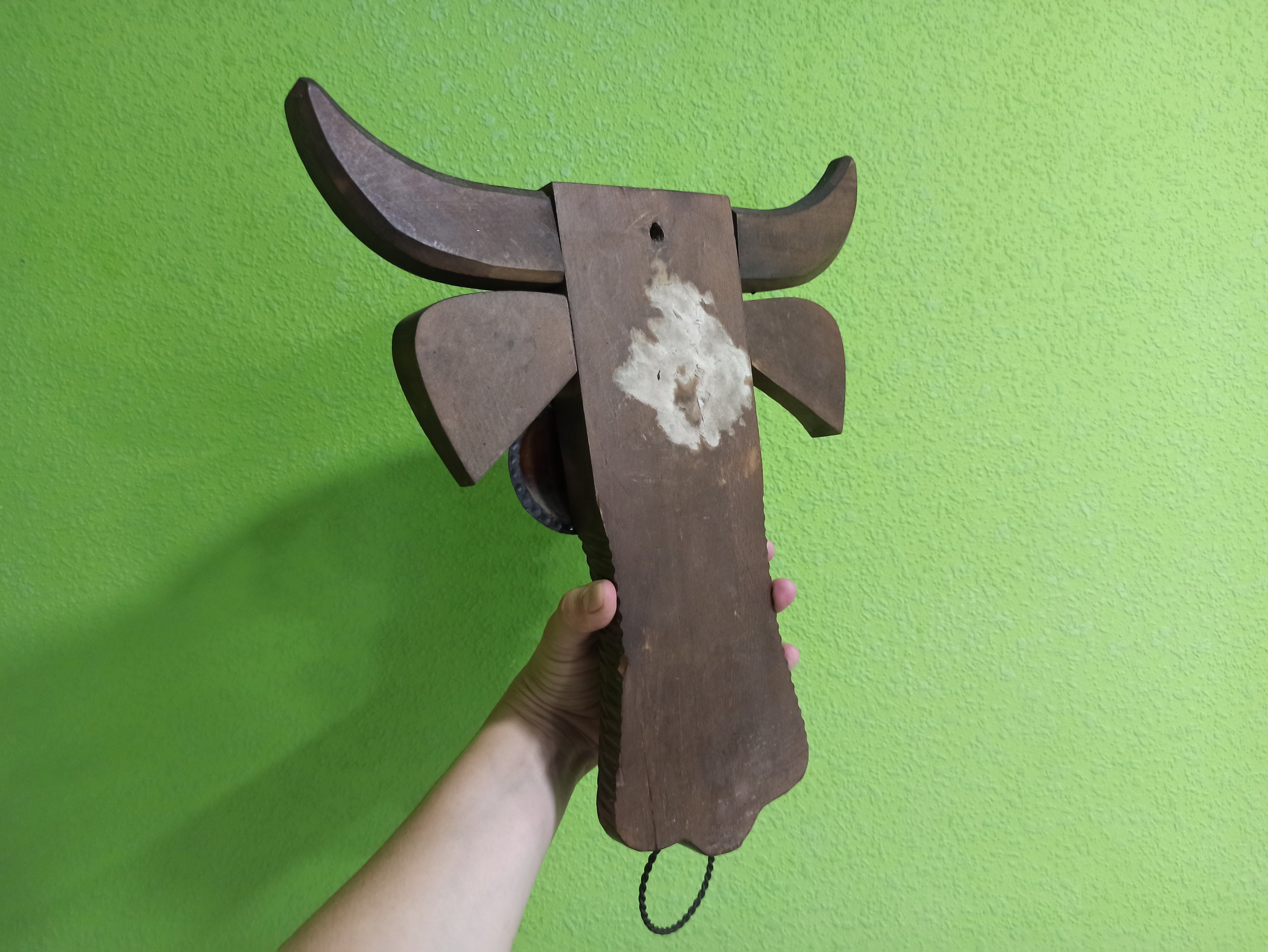 Cow Head Vintage Decor Cow Coat Hook Ring Giant Bull Wooden | Etsy