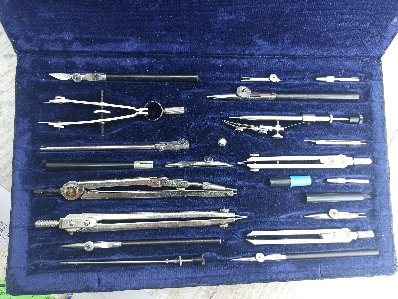 Vintage Architect Set Drawing Set Professional Drafting Tools - Etsy