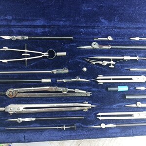 Vintage Architect Set Drawing Set Professional Drafting Tools Engineer ...