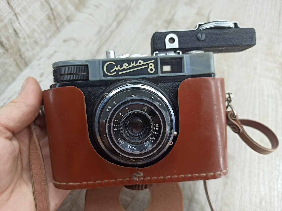 Antique camera Smena 8 Miniature Photo Soviet Camera Russian | Etsy