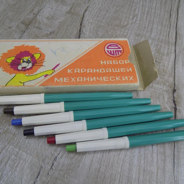 Soviet Time Pencils - Etsy