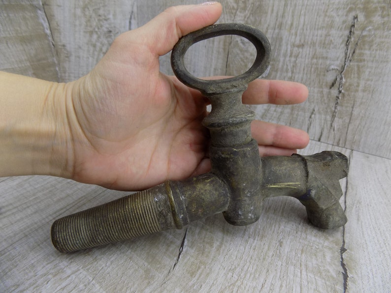 Giant Bronze Brass Wine Barrel Faucet LARGE Vintage Water | Etsy