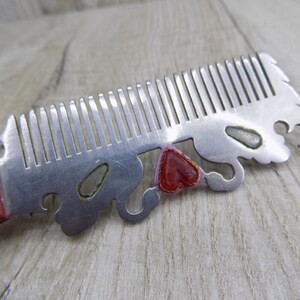Vintage Comb Aluminium Comb Pocket Comb Metal Comb Soviet Era Made in ...