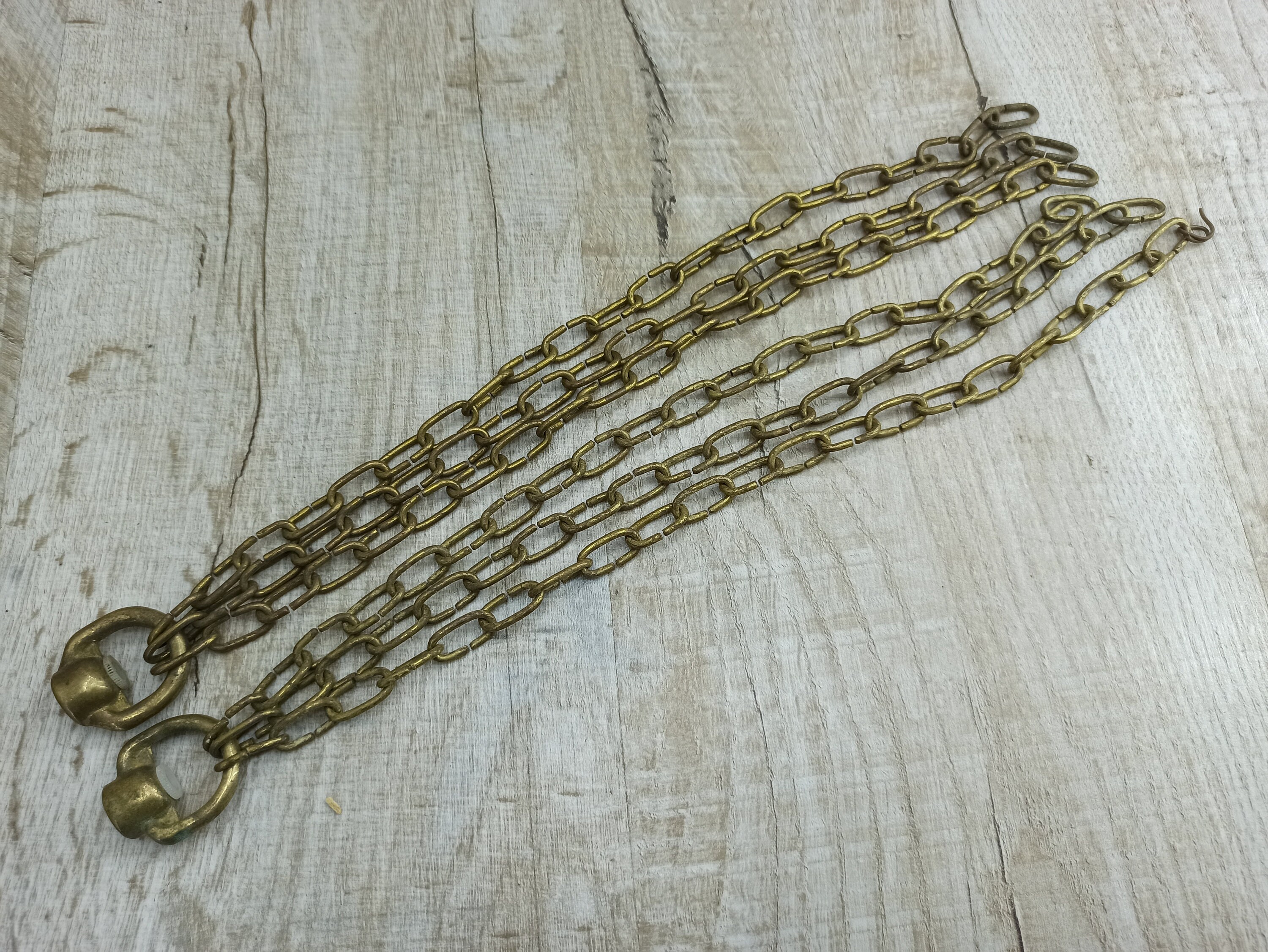 Vintage church chain Ship Chain censer holder triple chain | Etsy