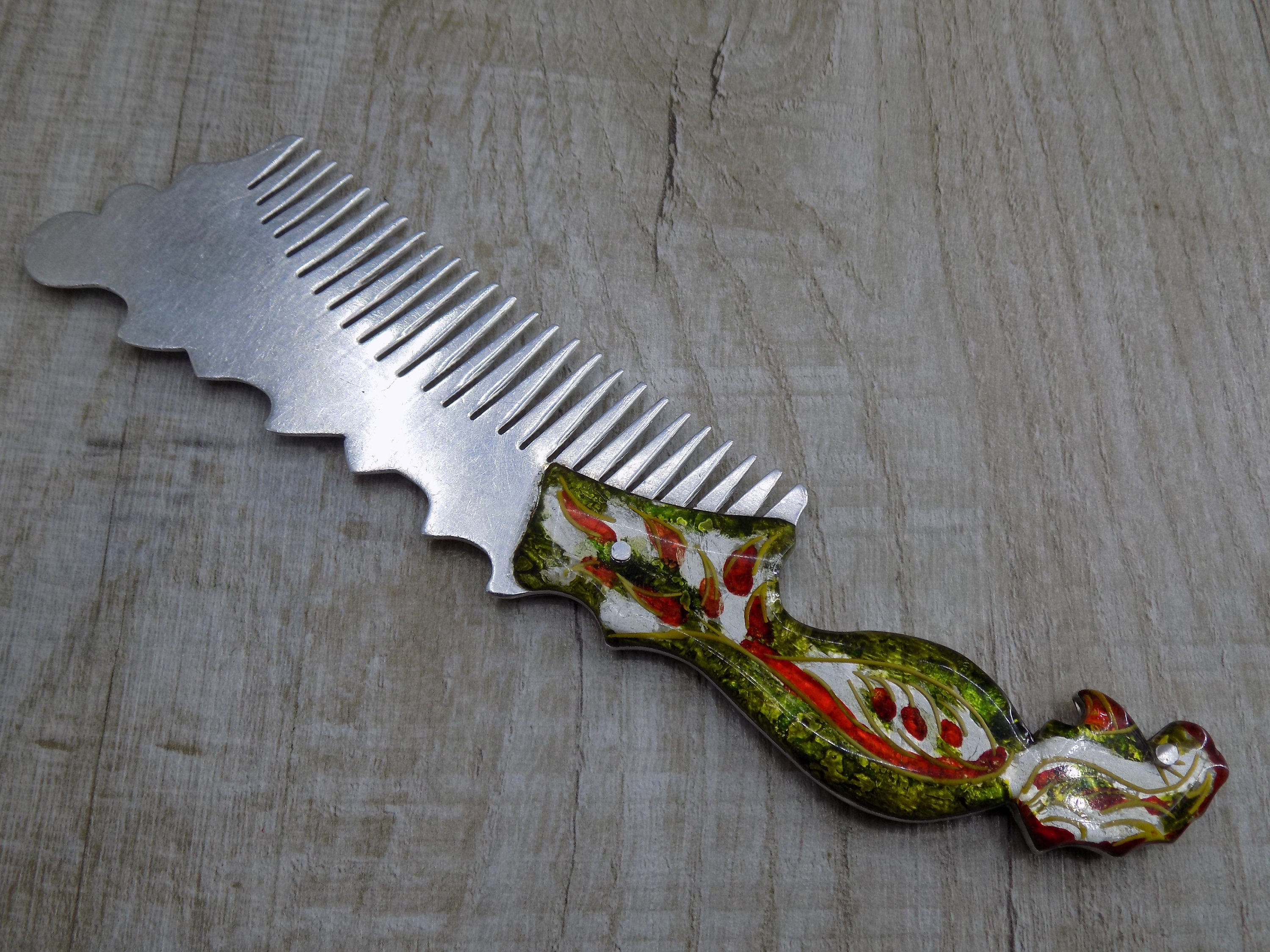 Vintage Comb Aluminium Comb Pocket Comb Metal Comb Soviet Era Made in ...