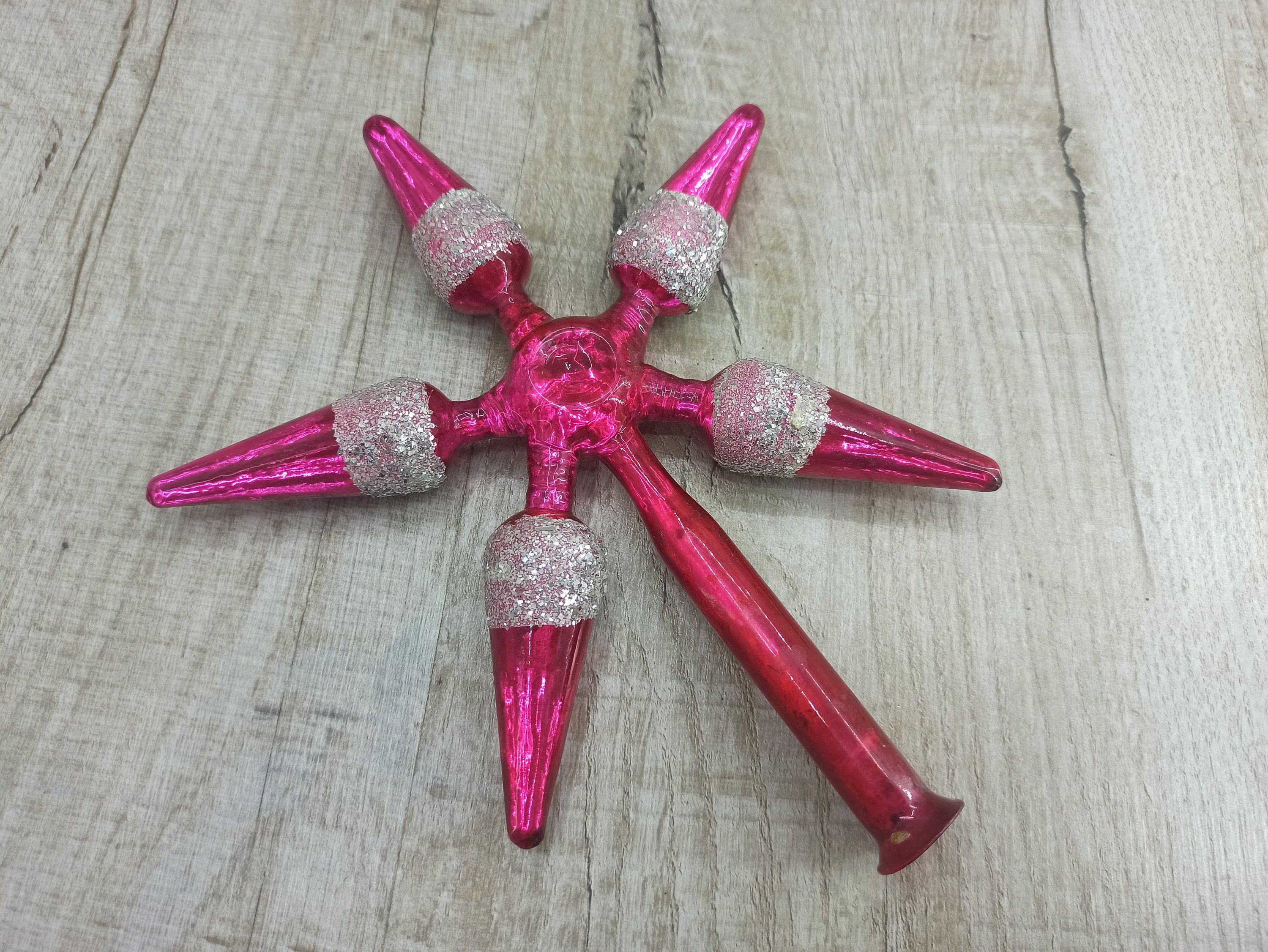 Vintage Tree Topper Moon Glass Tree Decoration Xmas Glass Tree - Etsy