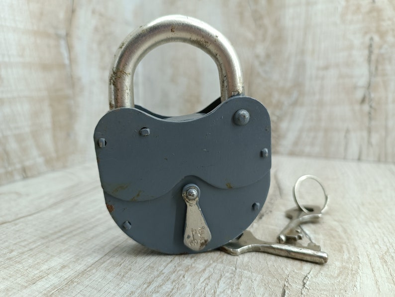 Large Ancient Padlock Black Antique Lock Big Padlock Rustic - Etsy