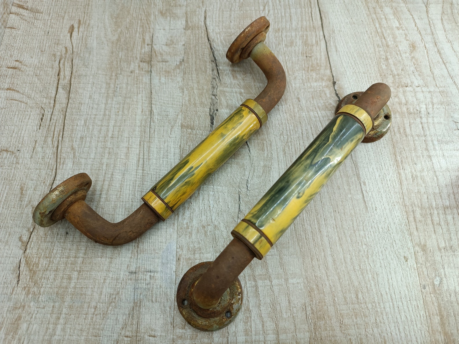 Vintage Door Handles Giant Metal Door Handles With Mummy - Etsy