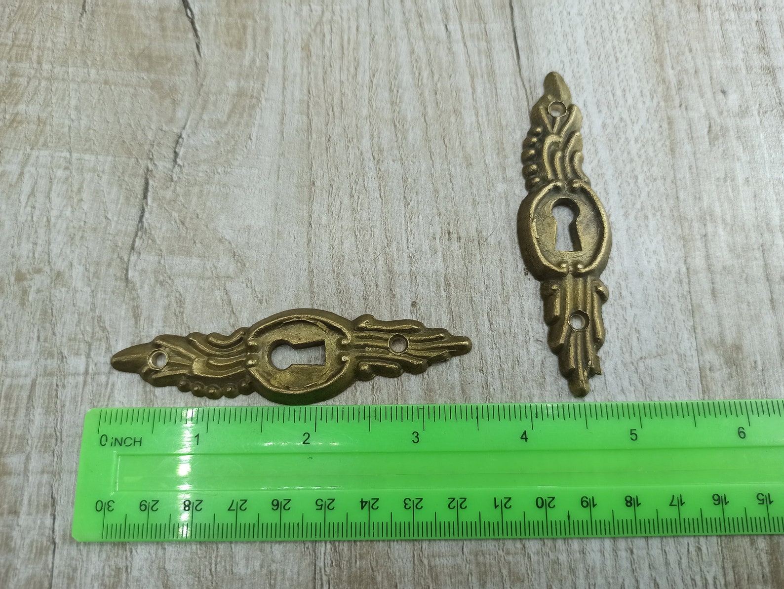 Vintage keyhole Metal Drawer Pulls with Key Hole bronze | Etsy