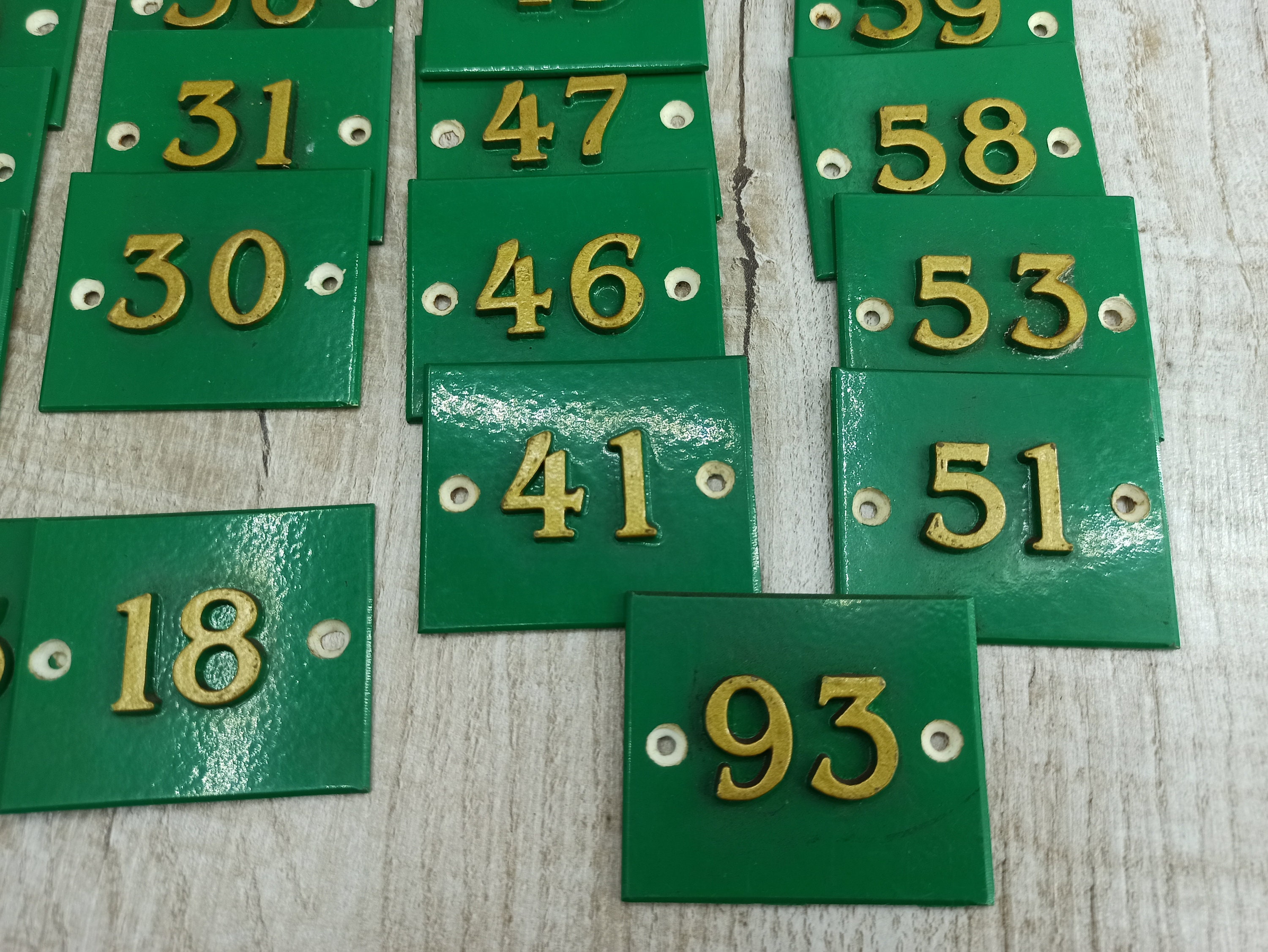 Roman Numerals Small Numbers Sign Mini Number Plate Serial | Etsy