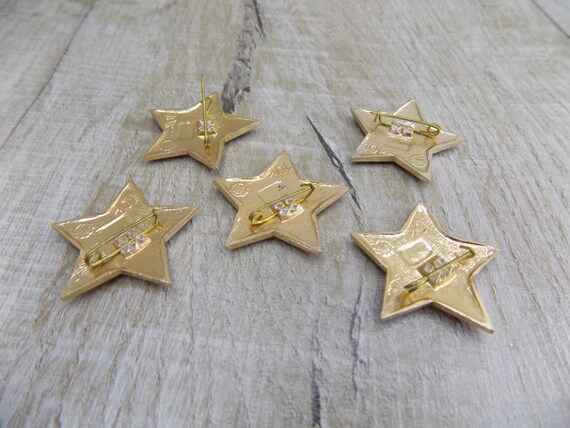 Soviet red star 5 SET Pin Communist symbol Army Emble… - Gem