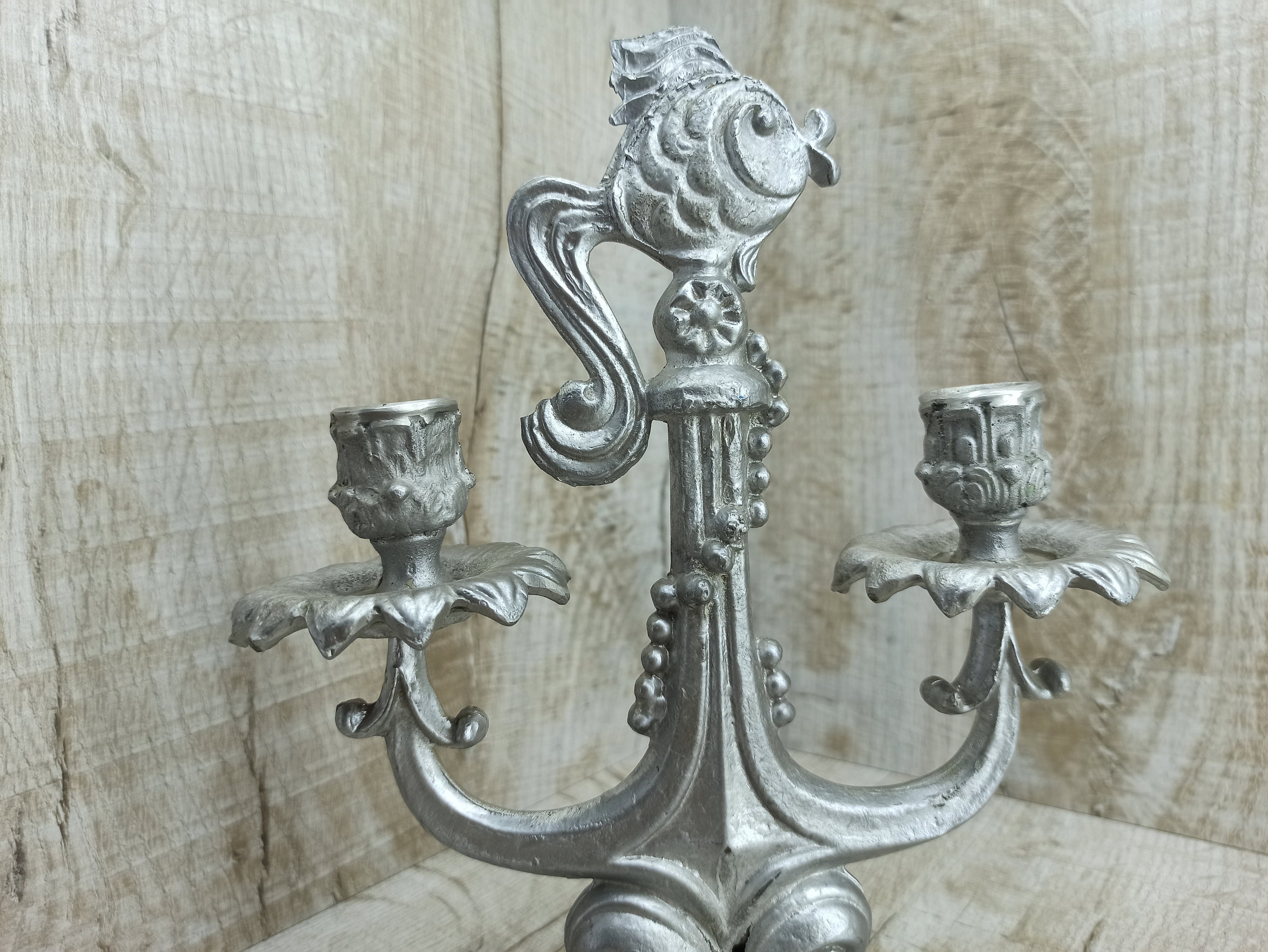 Unique Fish Candlesticks Gold Fish Double French Baroque Decor | Etsy