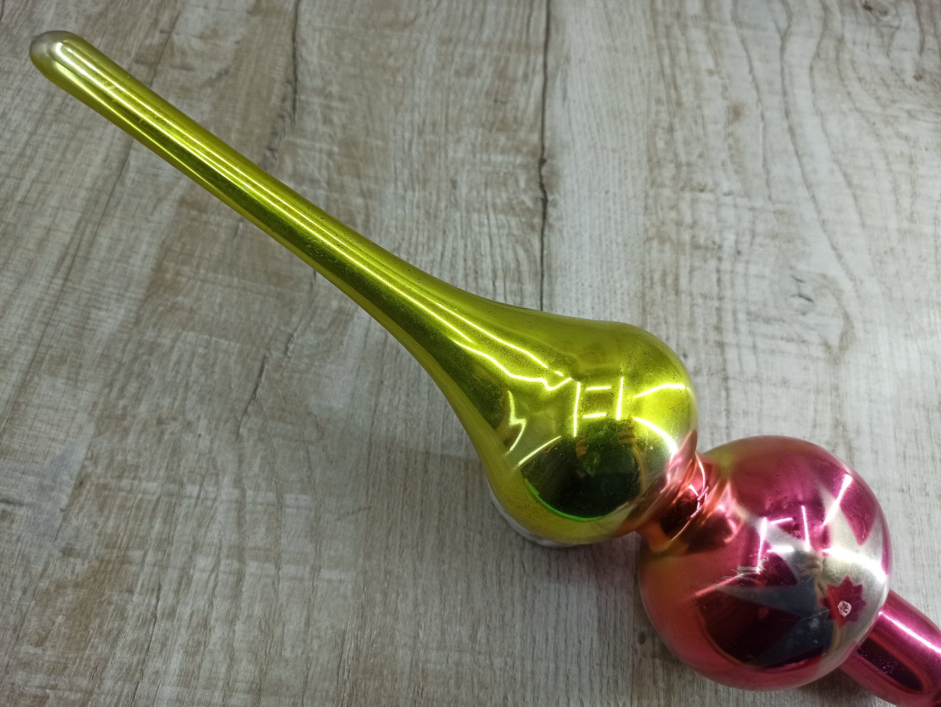 Vintage tree topper Christmas tree top Red tree decoration | Etsy