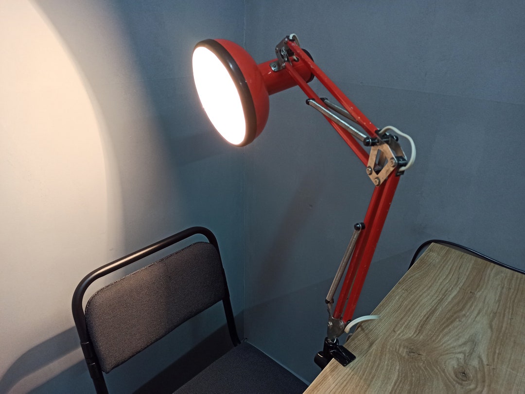 Red Table Lamp Transformer Orange Round Red Spot Light Wall Lamp Loft ...