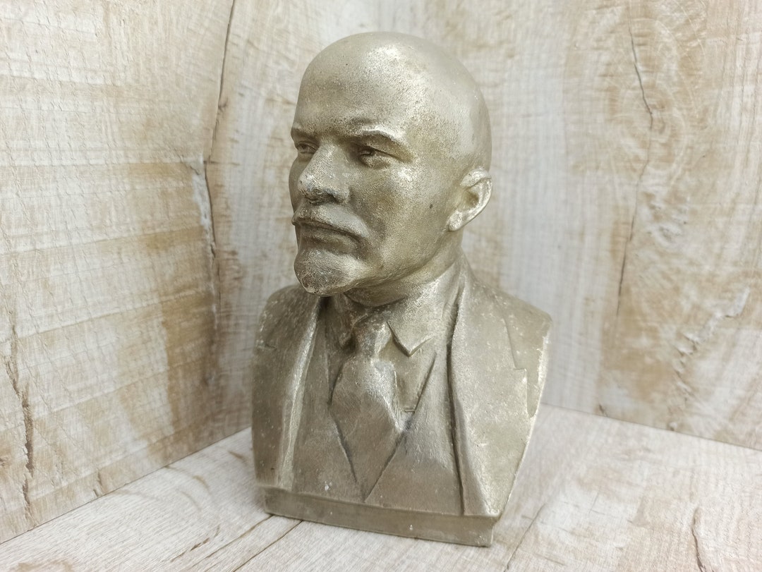 Vintage Bust Lenin Antique Bronze Bust Russian Communism Leader Small ...
