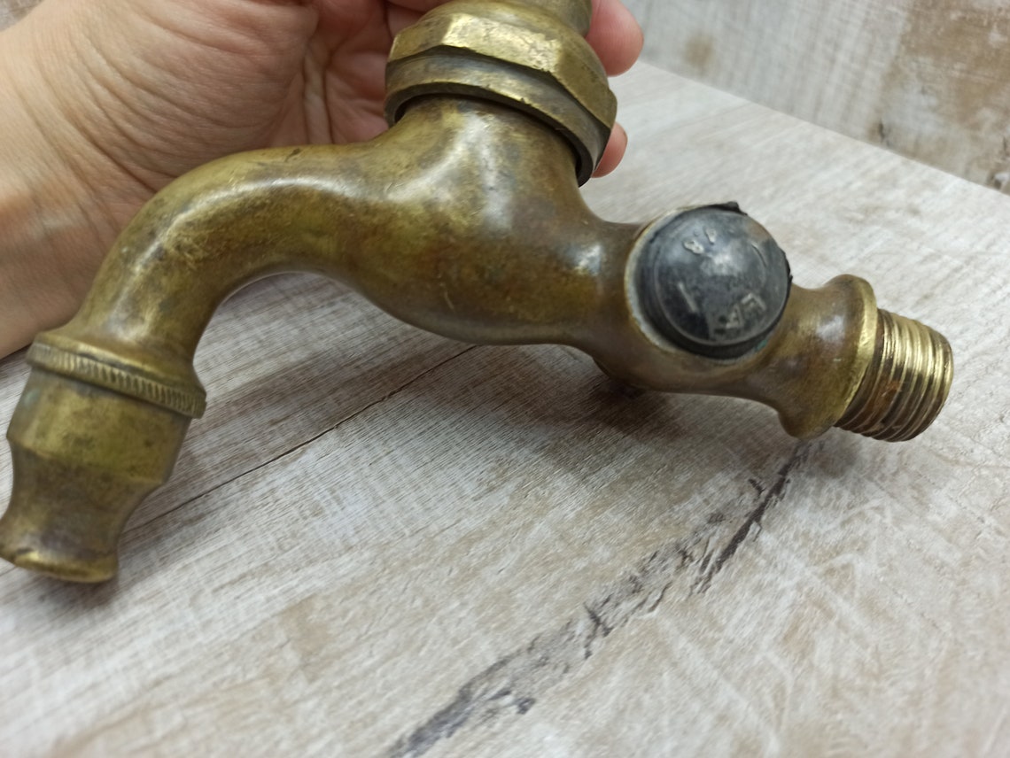 Giant Water Faucet Soviet Brass Water Tap Antique Old Water | Etsy
