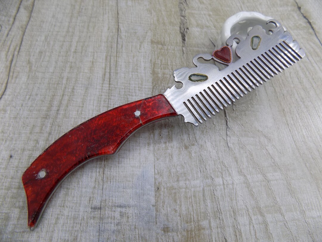 Vintage Comb Aluminium Comb Pocket Comb Metal Comb Soviet Era Made in ...