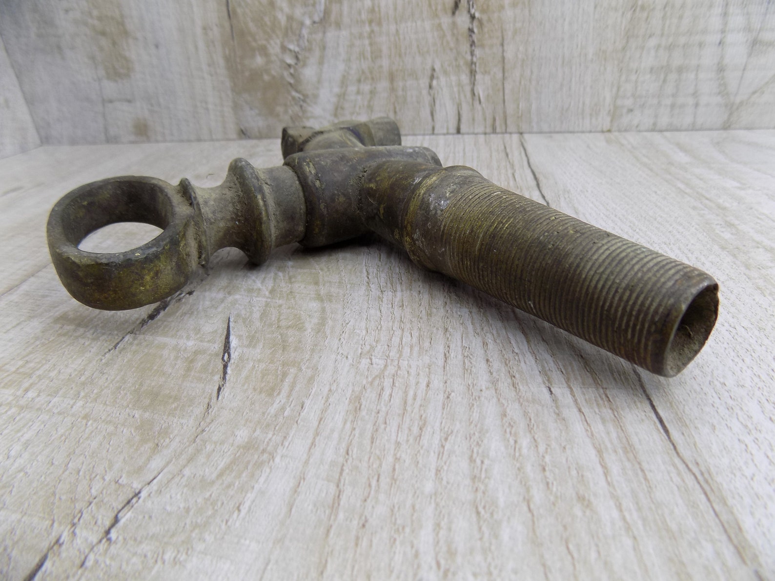 Giant Bronze Brass Wine Barrel Faucet LARGE Vintage Water Faucet Brass ...