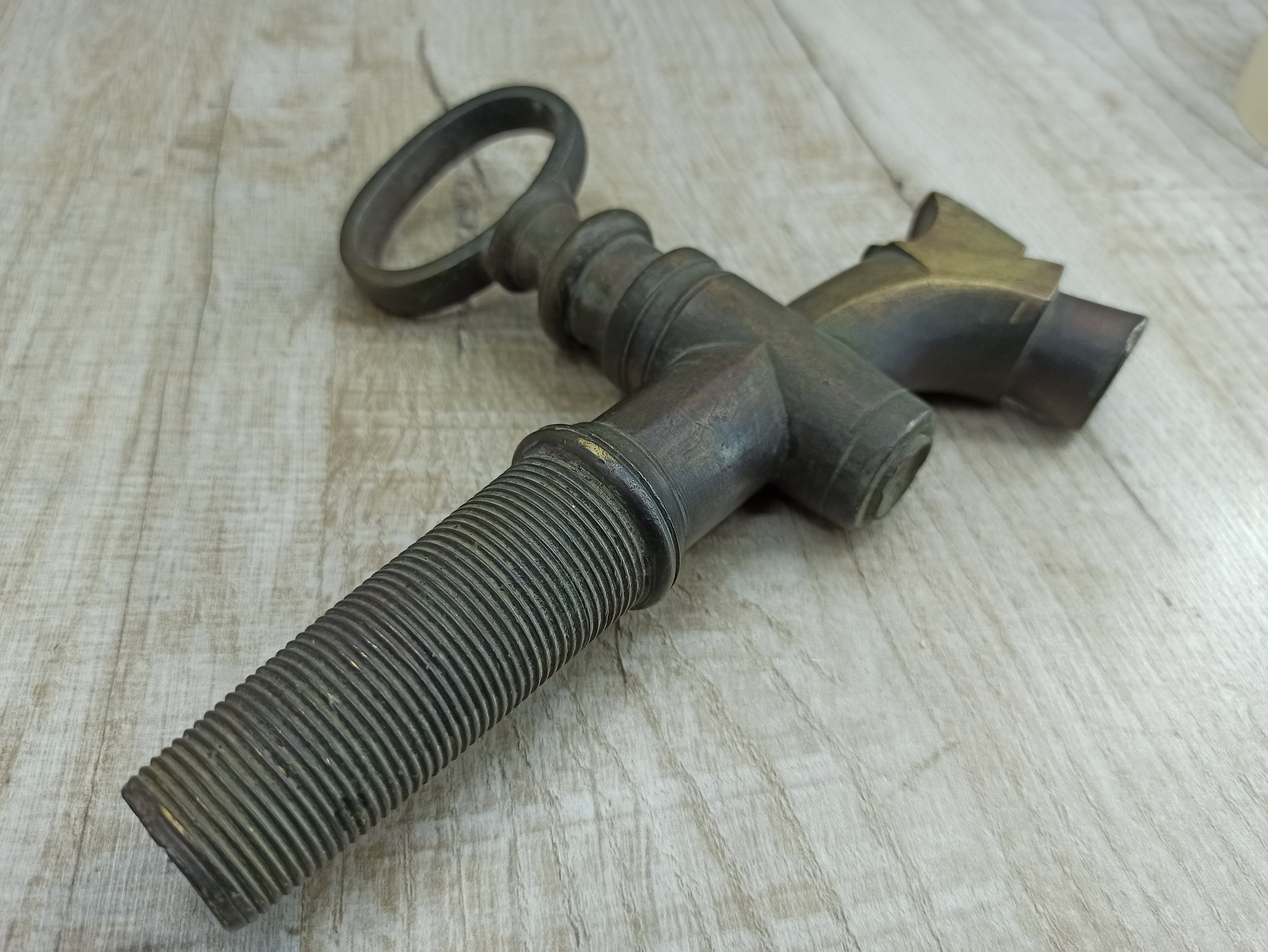 Brass barrel faucet Large Vintage Water Faucet Brass Bronze | Etsy