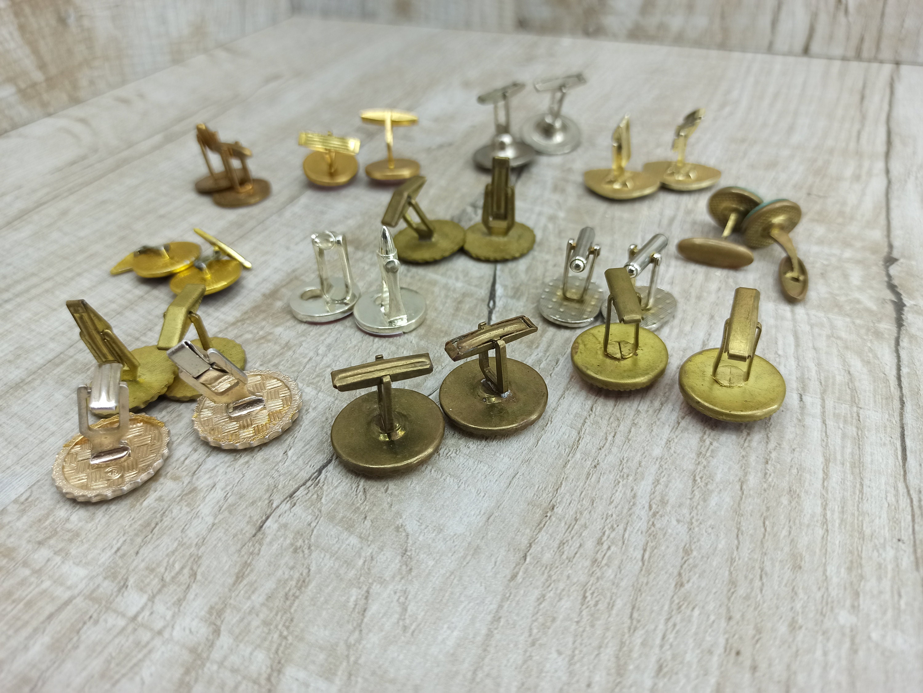 Vintage Cufflinks Collection: 13 Pairs, Mixed Styles - Etsy