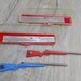 Vintage Hunter Gun Pen Collection Ballpoint Pen Red Silver Stationery ...