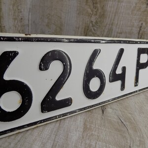 6459 6264 6093 Vintage Car Number Sign Registration Plate Car Number ...
