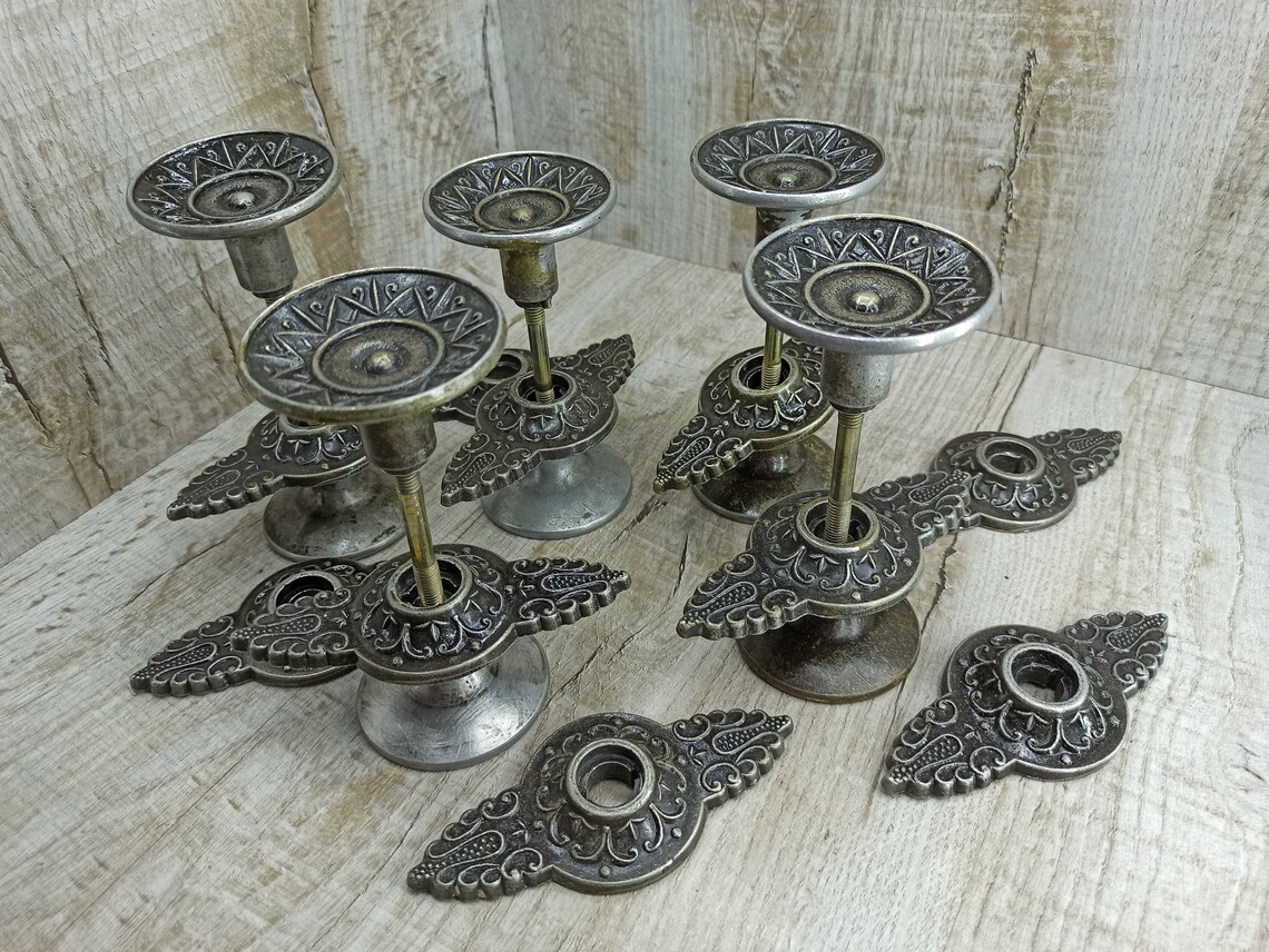 10 Vintage door knob 5 pair Old knobs durable door knobs | Etsy