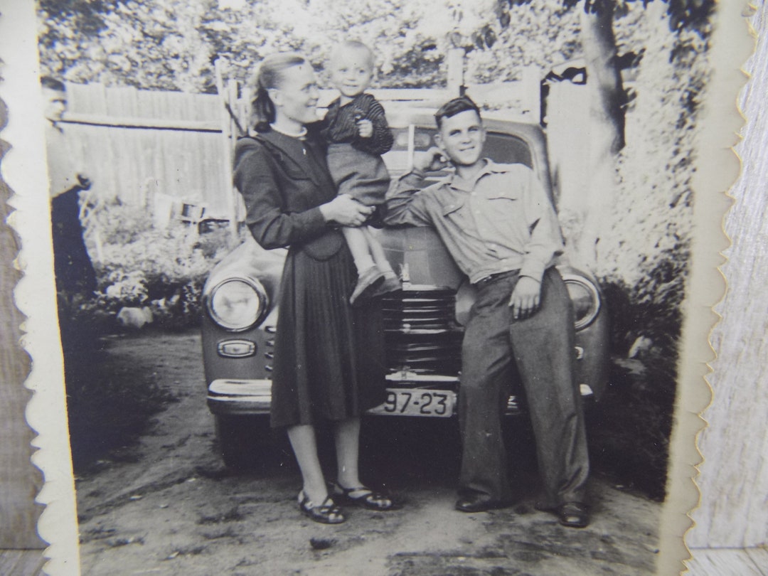 Vintage Family Portrait Soviet Happy Family Father Mother Son Old Photo ...