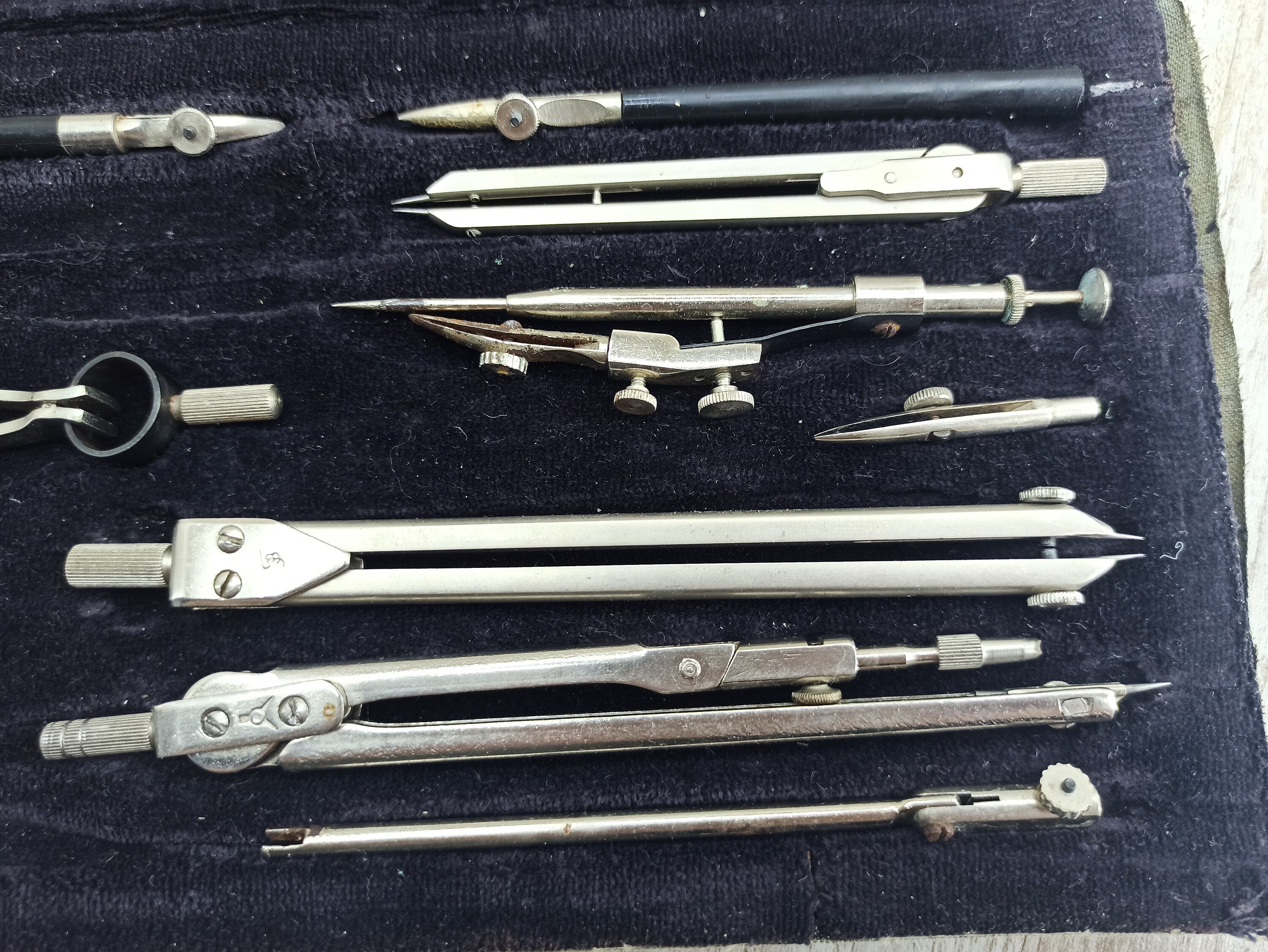 Vintage Architect Set Drawing Set Professional Drafting tools | Etsy