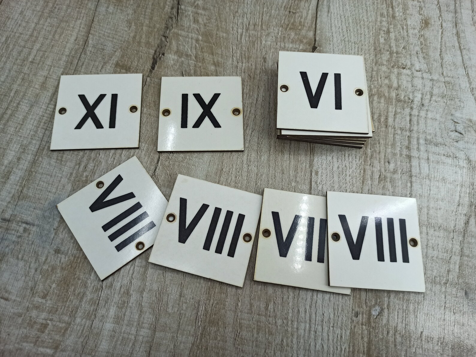 Latin Numerals XI IX VI Small Numbers Sign Mini Number Plate - Etsy
